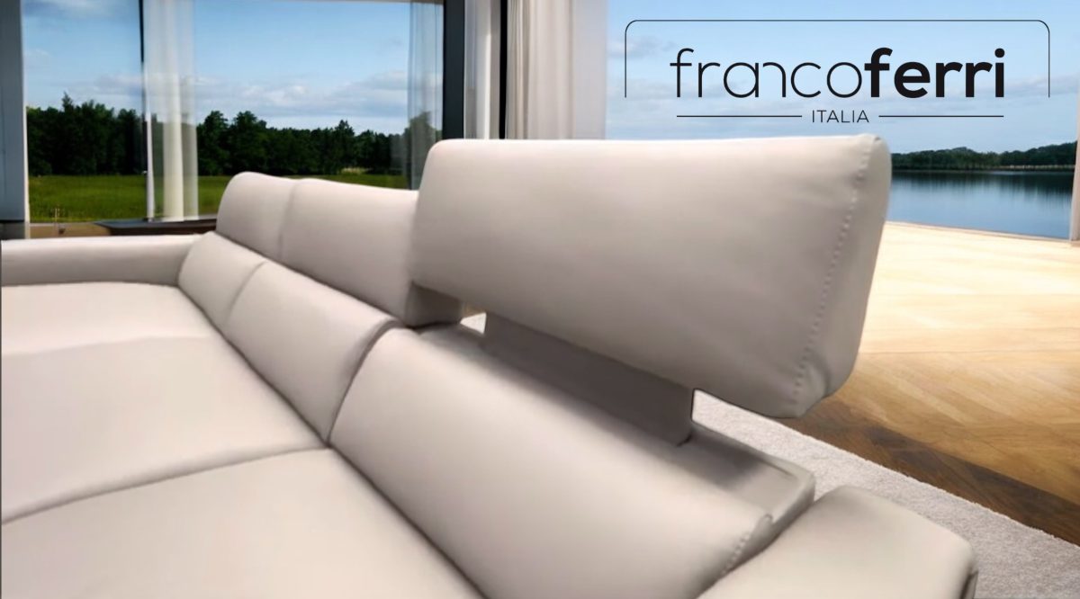 Coco Power reclining 3 seater Leather chaise sofa - Sofamax - Designer Brands Sofa Outlet