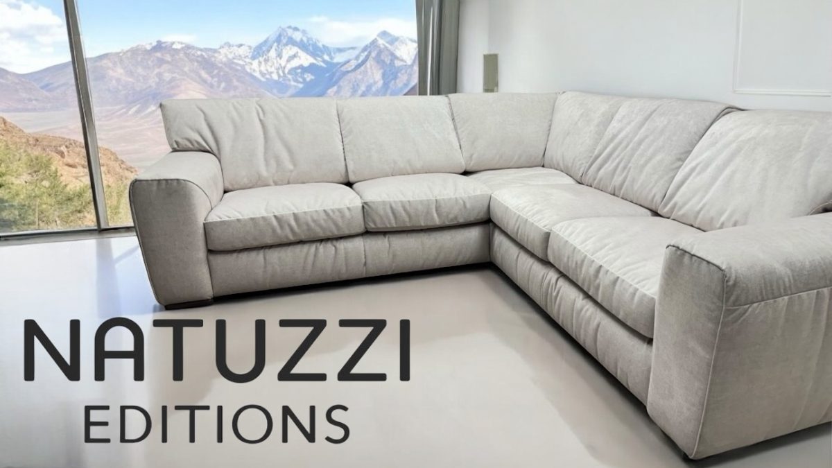 Natuzzi Editions Sofas C225 Explorer Aphrodite Fabric Luxury Designer