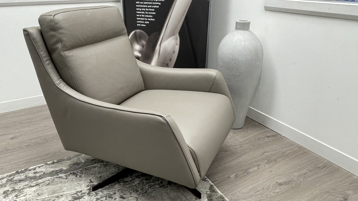 Franco Ferri Dark Taupe Leather Feature Chair