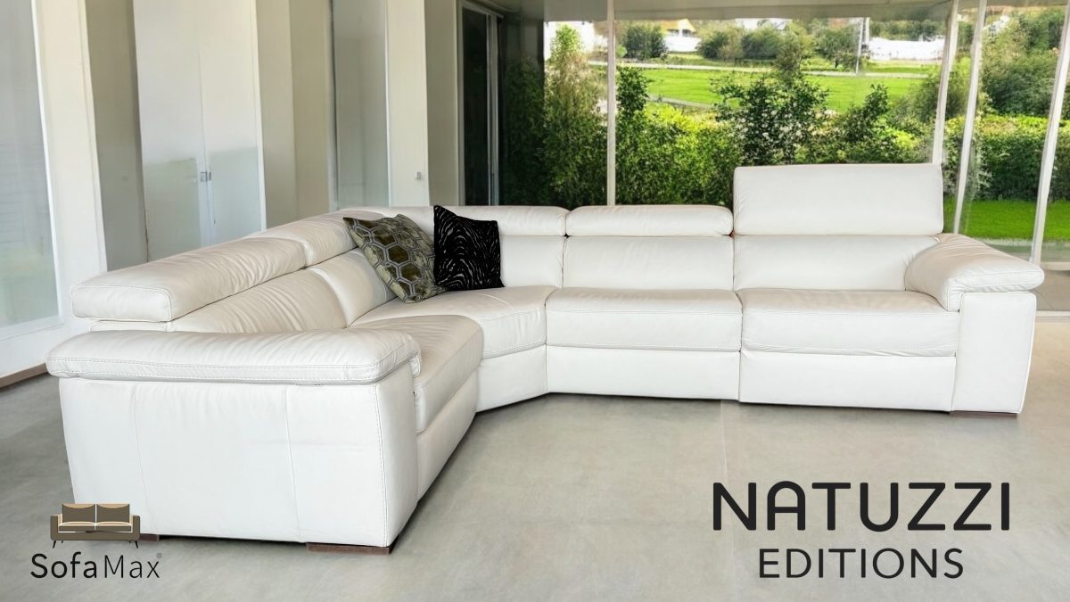 Natuzzi B817 Solare Leather Twin Reclining Corner