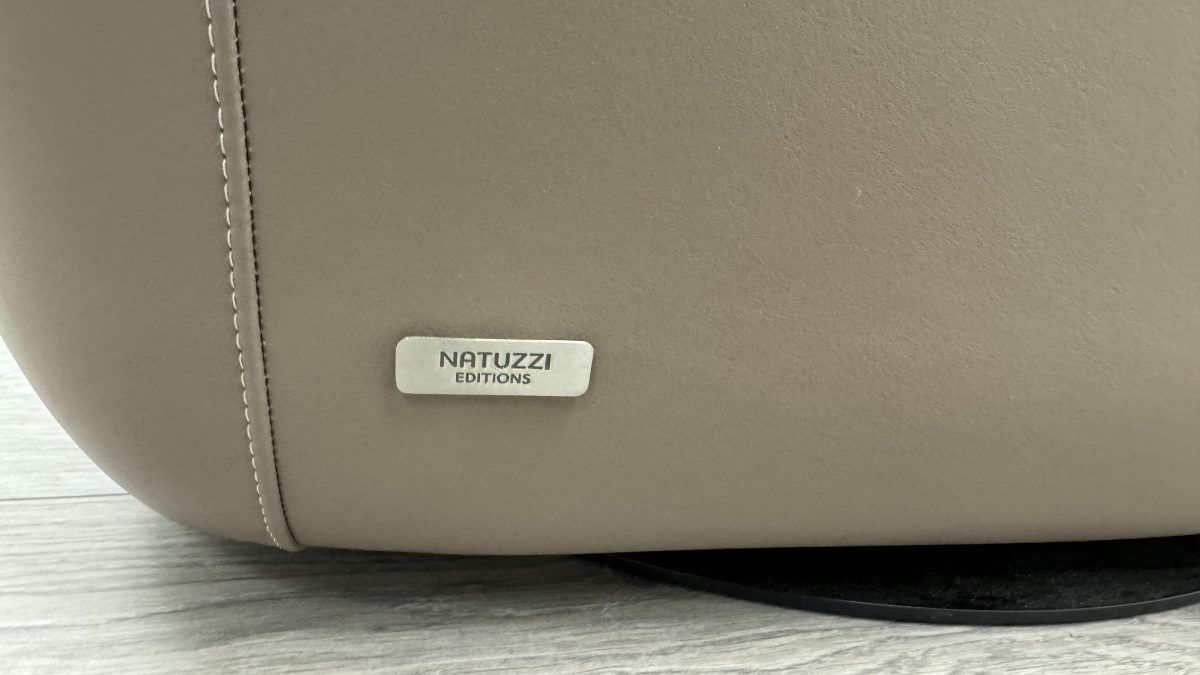 Natuzzi Editions Leather Feature Accent Swivel Designer Chair